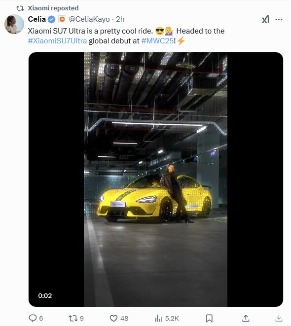 Xiaomi Su7 Ultra hará su debut global en el MWC 2025